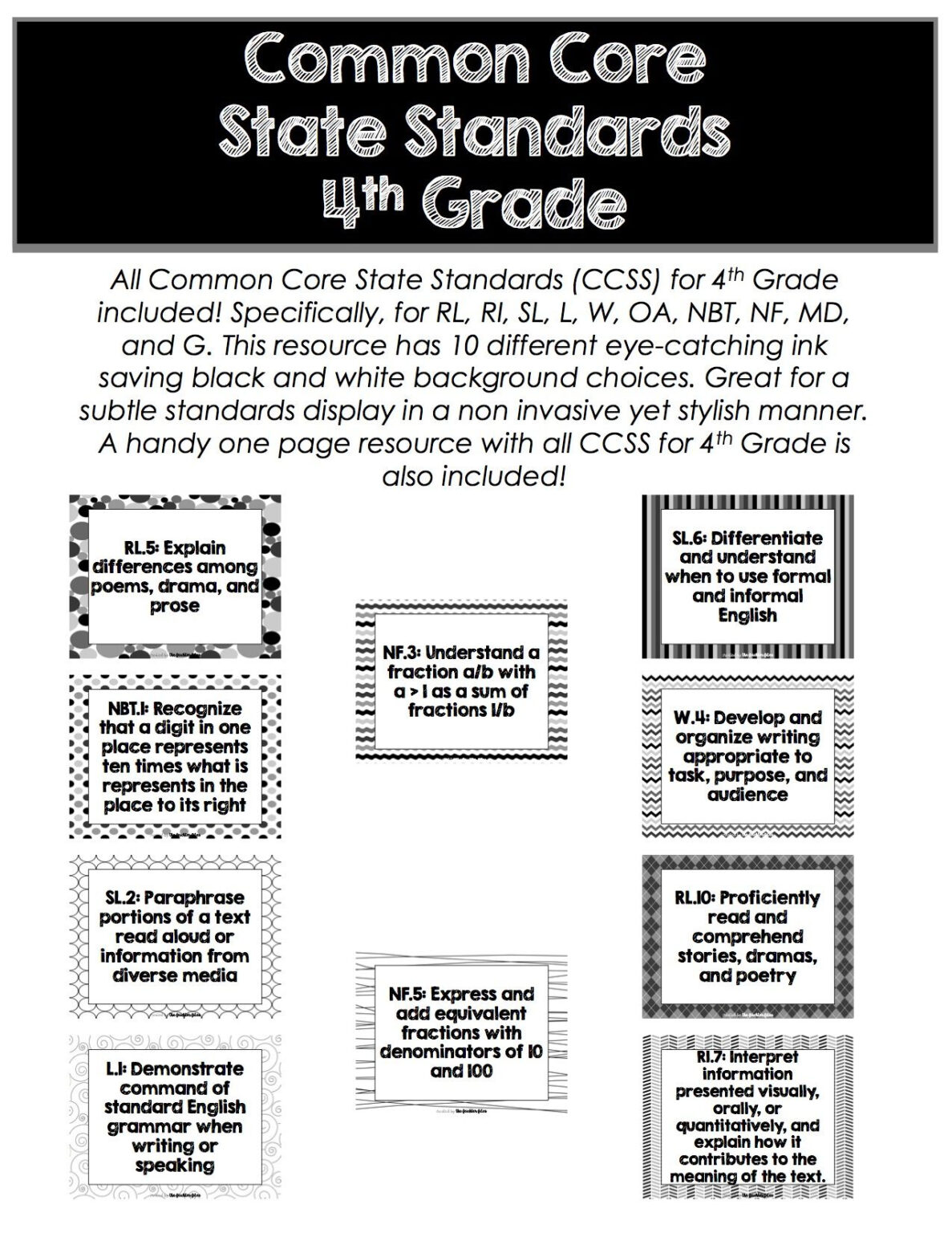 List Of Common Core State Standards | Common Core Worksheets