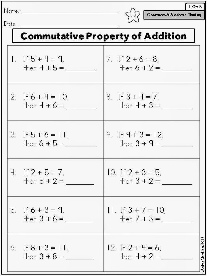 First Grade Math Common Core Common Core Worksheets