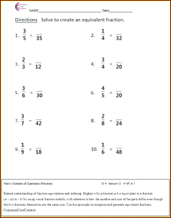 Multiplying Fractions Common Core Worksheets Common Core Worksheets