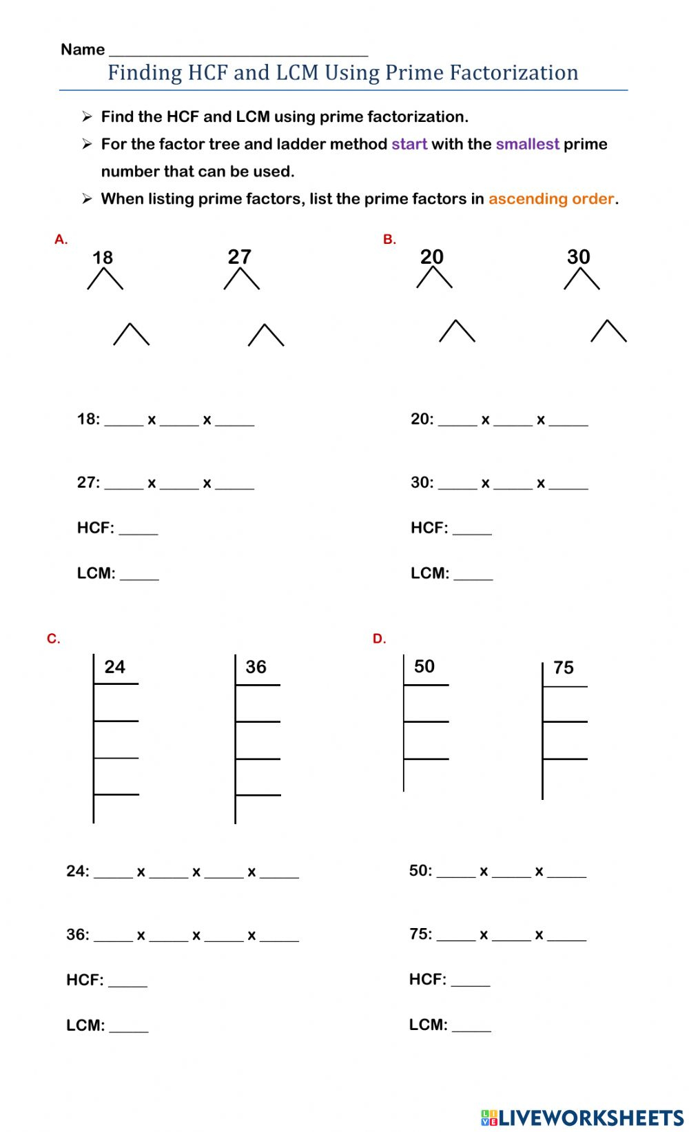 Prime Factorization Worksheet Common Core Common Core Worksheets Prime Factorization Worksheet Common Core Common Core Worksheets
