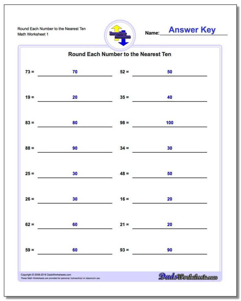 Free Common Core Worksheets Printable