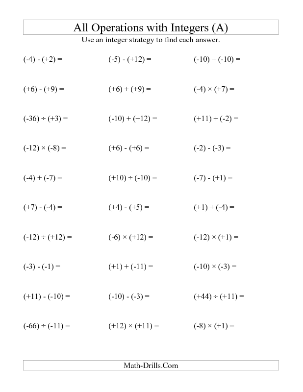 Common Core Sheets Math Integers Common Core Worksheets Common Core Sheets Math Integers Common Core Worksheets