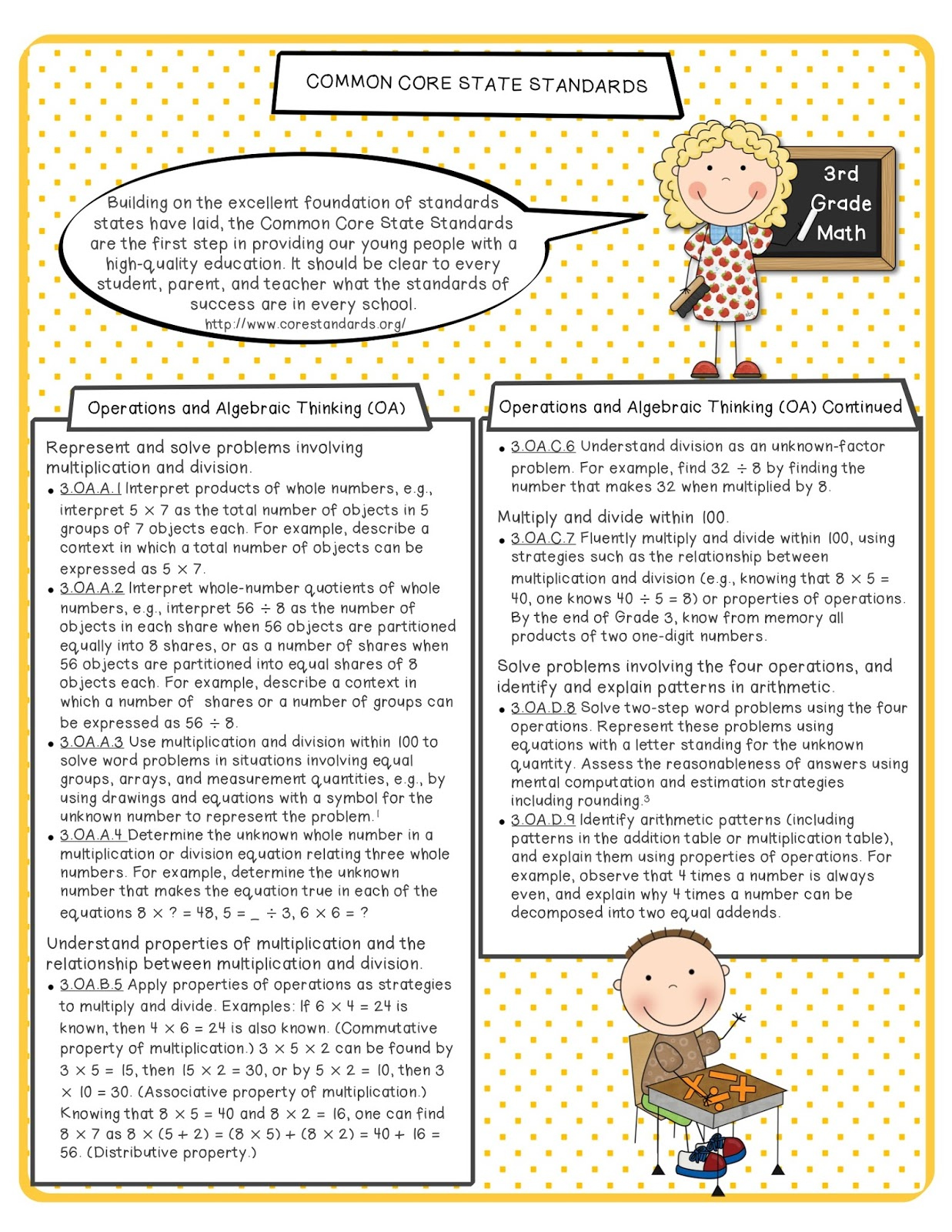 Common Core Math Standards Grade 3 Worksheets Common Core Worksheets